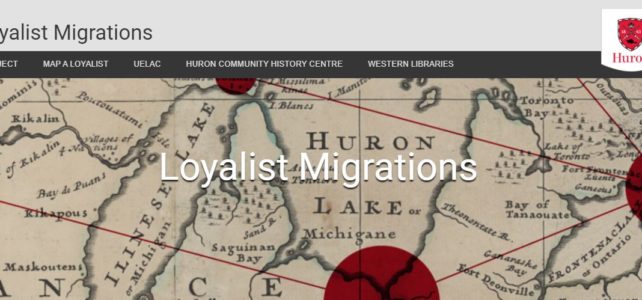 Loyalist Migrations Project – Huron Community History Centre
