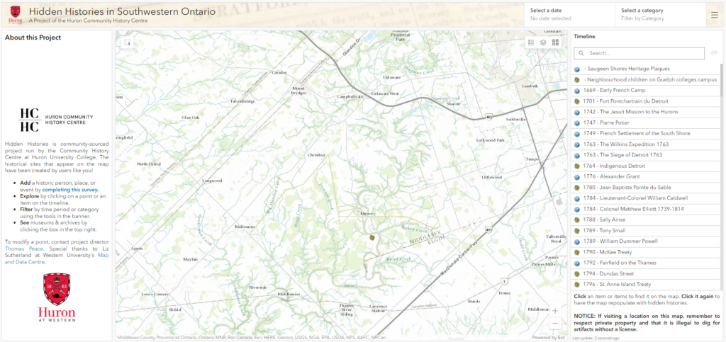 Hidden Histories of Southwestern Ontario | Huron Community History Centre